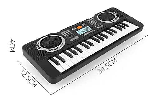 ADDLUCKY Electronic Keyboard Piano 37 Keys Piano Electronic Piano with Microphone Music Educational Gift Portable