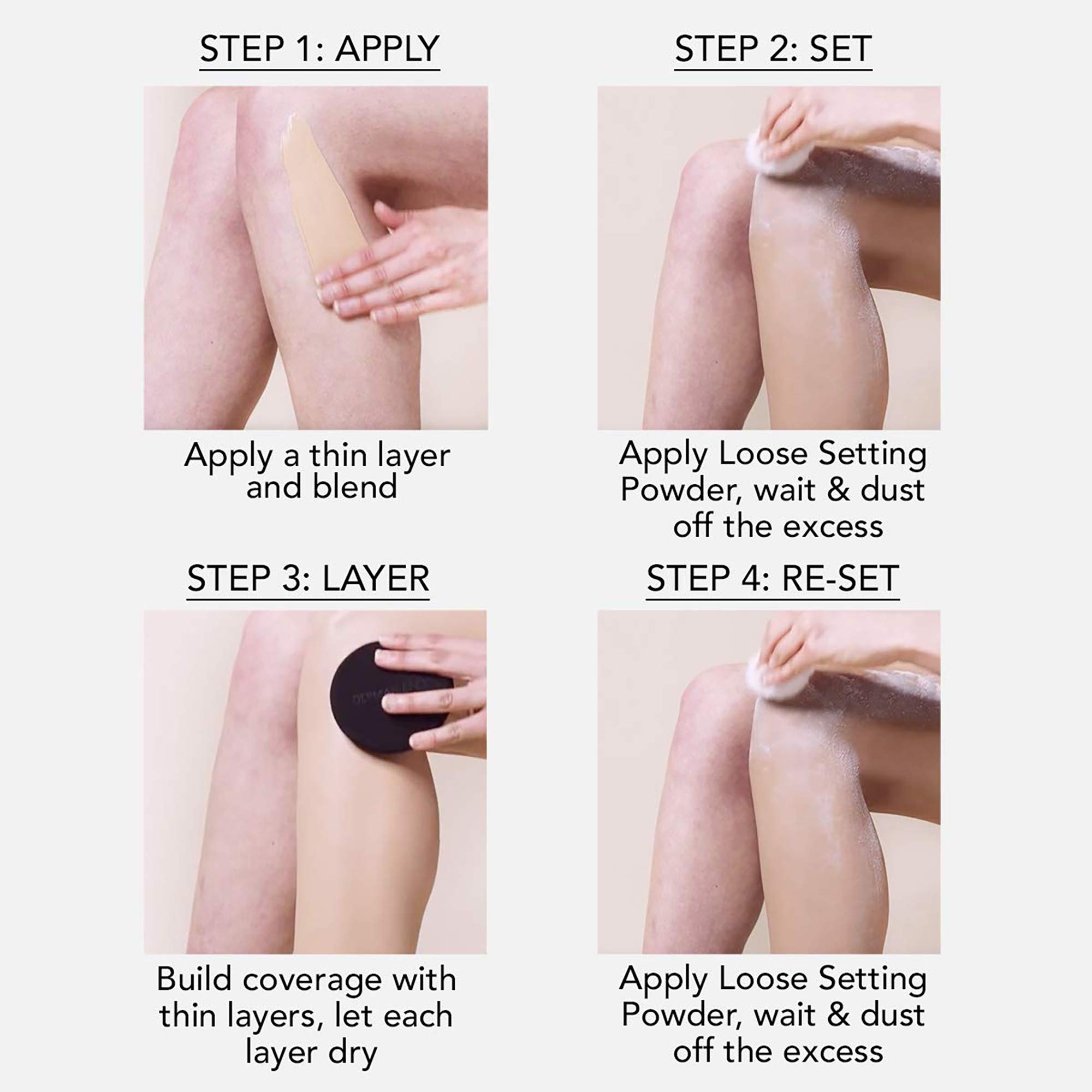 Dermablend Leg and Body Makeup, with SPF 25. Skin Perfecting Body Foundation for Flawless Legs with a Smooth, Even Tone Finish, 3.4 Fl. Oz.
