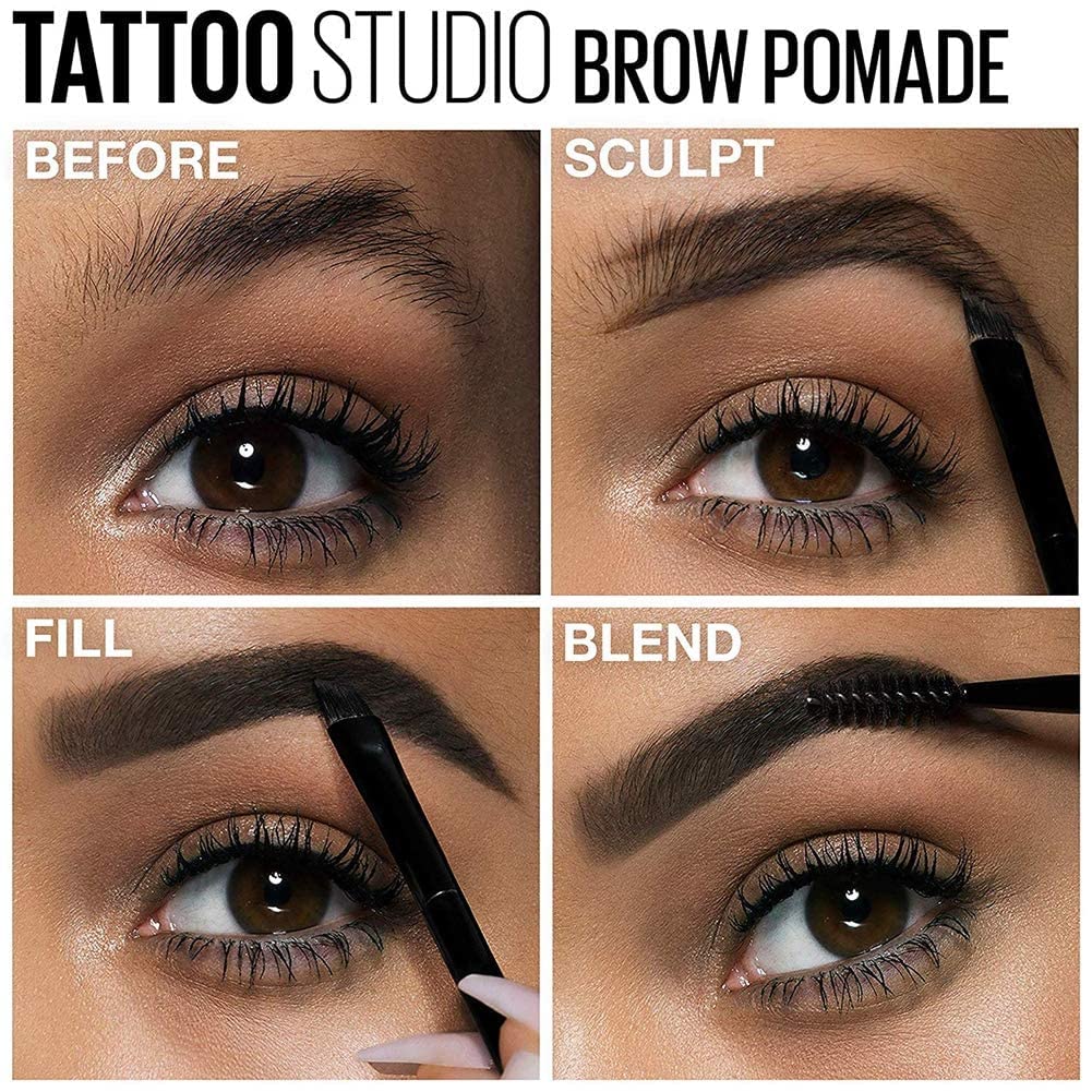VERONNI Eyebrow Cream,Eyebrow Color Long Lasting Waterproof Eyebrow Pomade Gel,Eyebrows Enhancers Smooth Eye Brow Makeup 0.75oz(#01 Dark Brown))