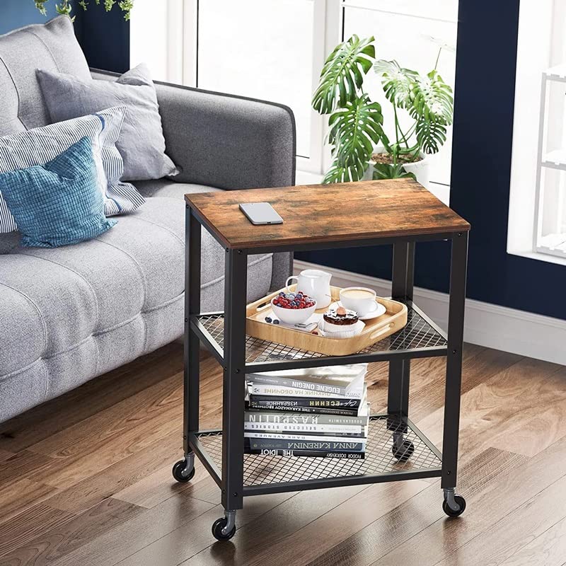 JYDQM Service Cart 3 Tier Storage Rack with Wheels Multifunctional Trolley Restaurant Food Delivery
