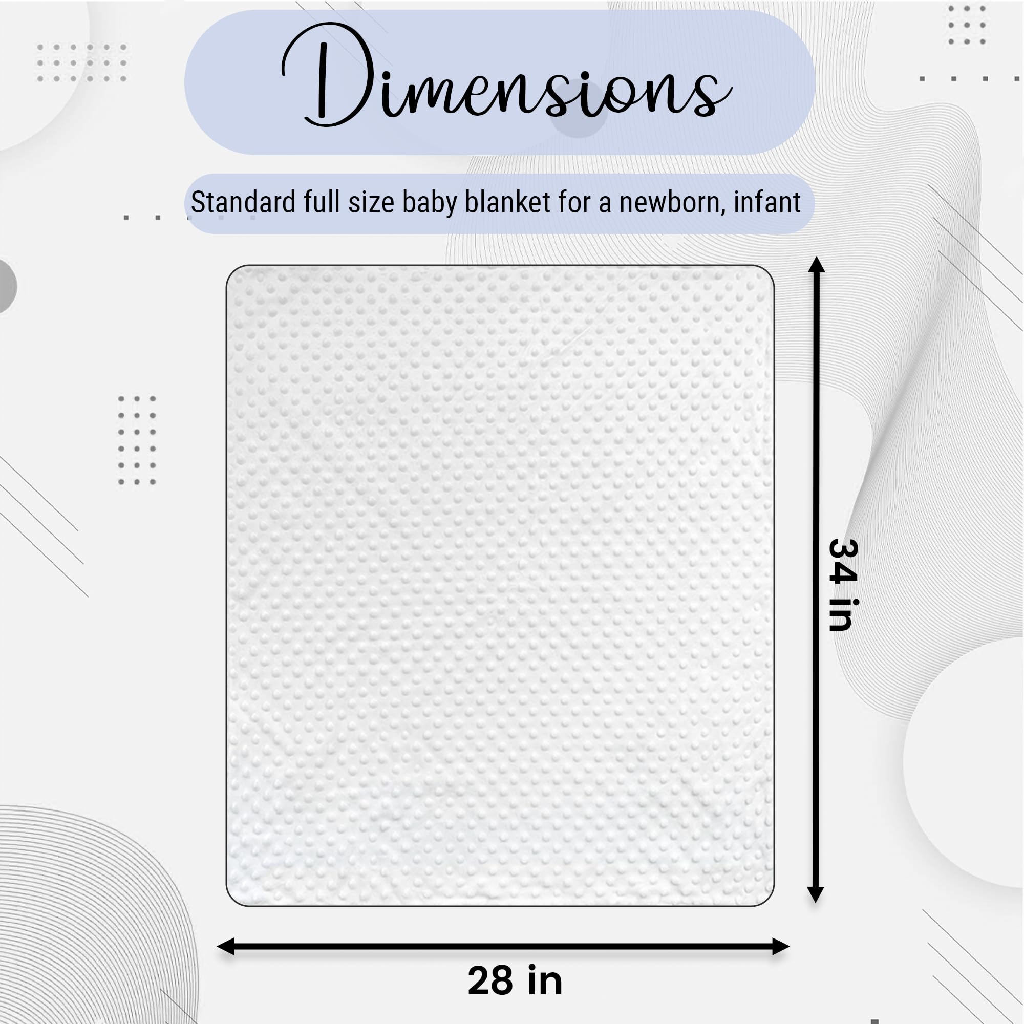AleMir Fashion Embroidered Blanket Baby β Beautiful Monogrammed Blanket β Large Personalized Baby Blanket for Boys and Girls β Soft Polyester Baby Blanket with Custom Name β 28 x 34-inch