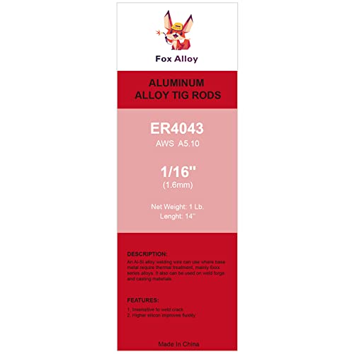 ER4043 Aluminum Tig Welding Rods 36'' 1 Pound Mild Steel Brazing Rods 914mm 0.45kg (1/16'' x 36'' 1 LB)