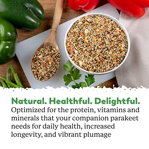 Dr. Harvey's Our Best Parakeet Food, Wholesome Seeds, Nuts, Fruits, and Vegetables Bird Feed for Budgies and Parakeets