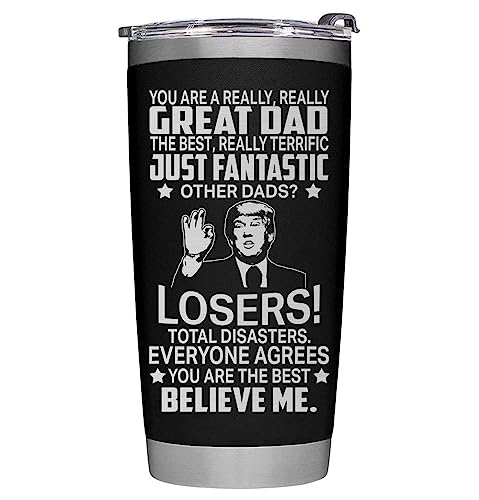 RHYTHMHEART Christmas Gifts for Dad from Daughter, Son, Wife - Dad Gifts for Christmas - Funny Present for Dad - Dad Birthday Gift - Dad Gifts from Daughter - Dad Tumbler 20oz