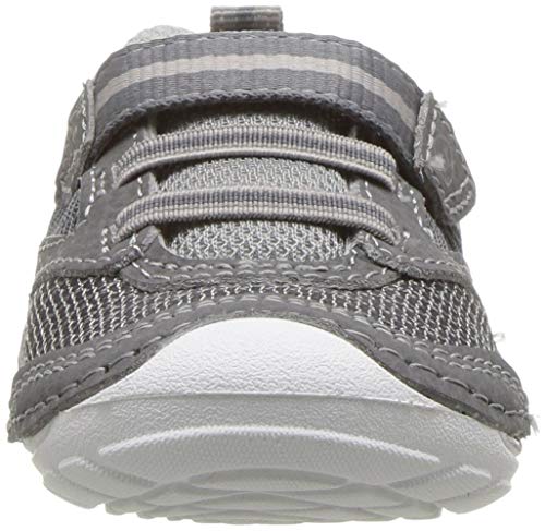 Stride Rite Girl's Adrian Baby Boy's Athletic Mesh Sneaker, Grey, 3 Infant