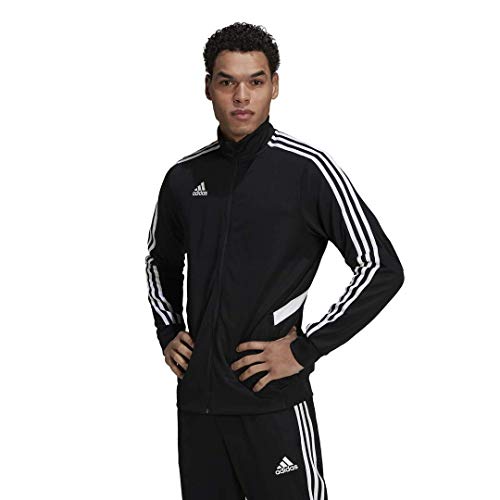 adidas Men’s Alphaskin Tiro Training Jacket, Black/White, Medium