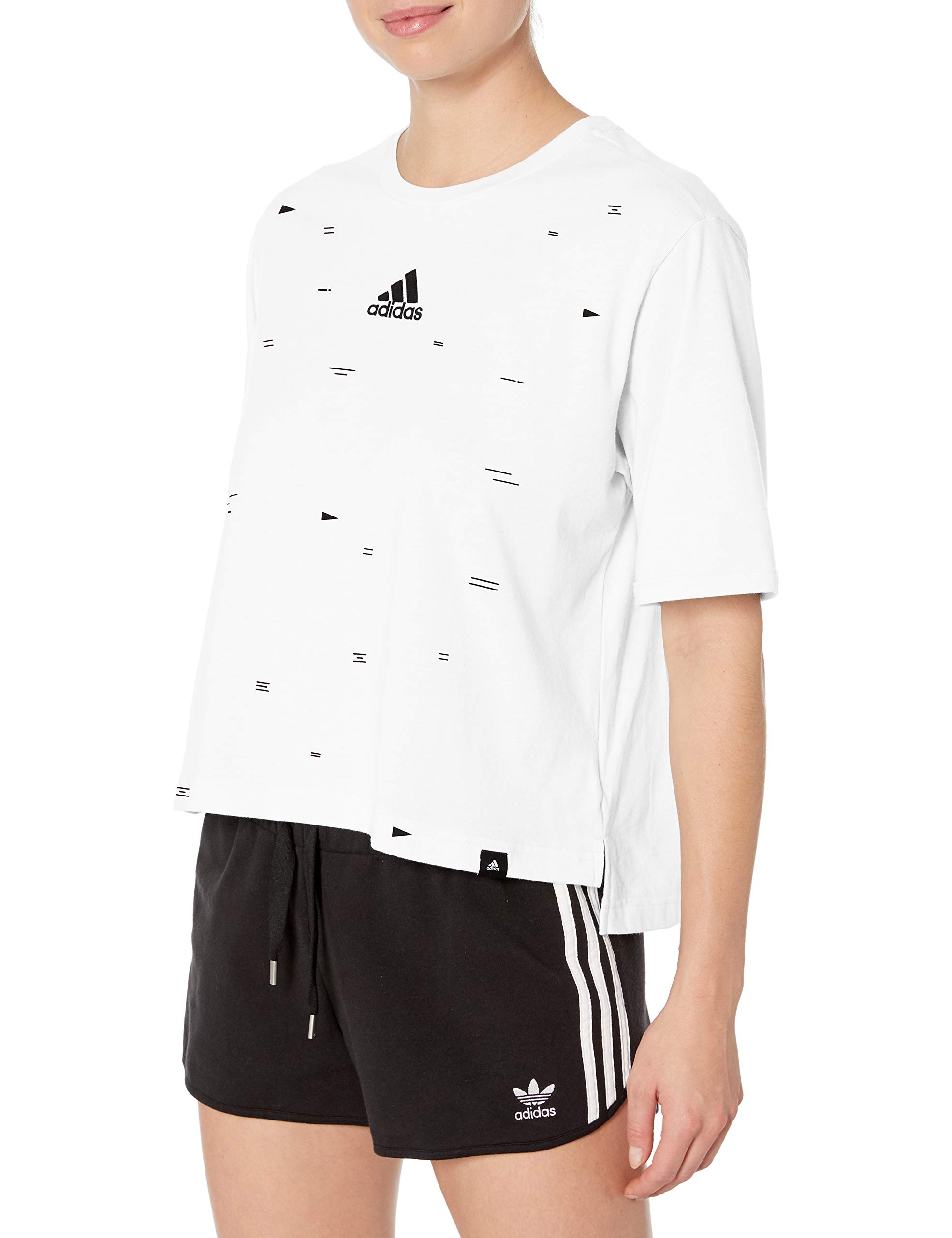 adidas Women's Geo Graphics White Large