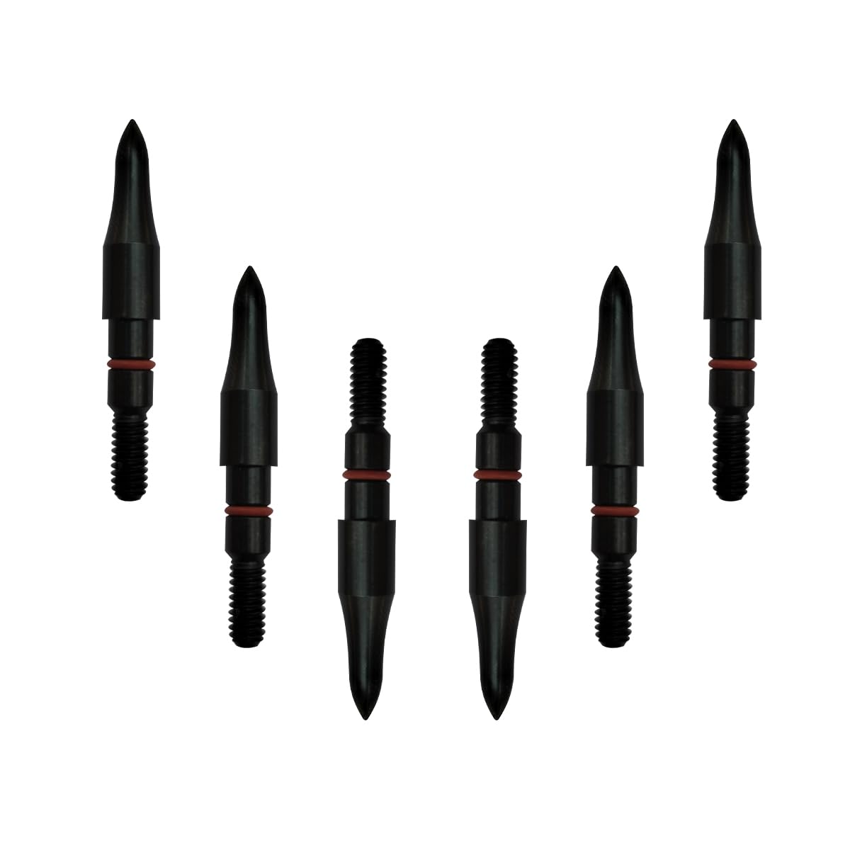 Aklisdlha Archery Field Points 17/64 Inch 9/32 in 19/64 Inch 5/16 in (12 Pack) for Field Target Practice Shooting (17/64″-100grains)