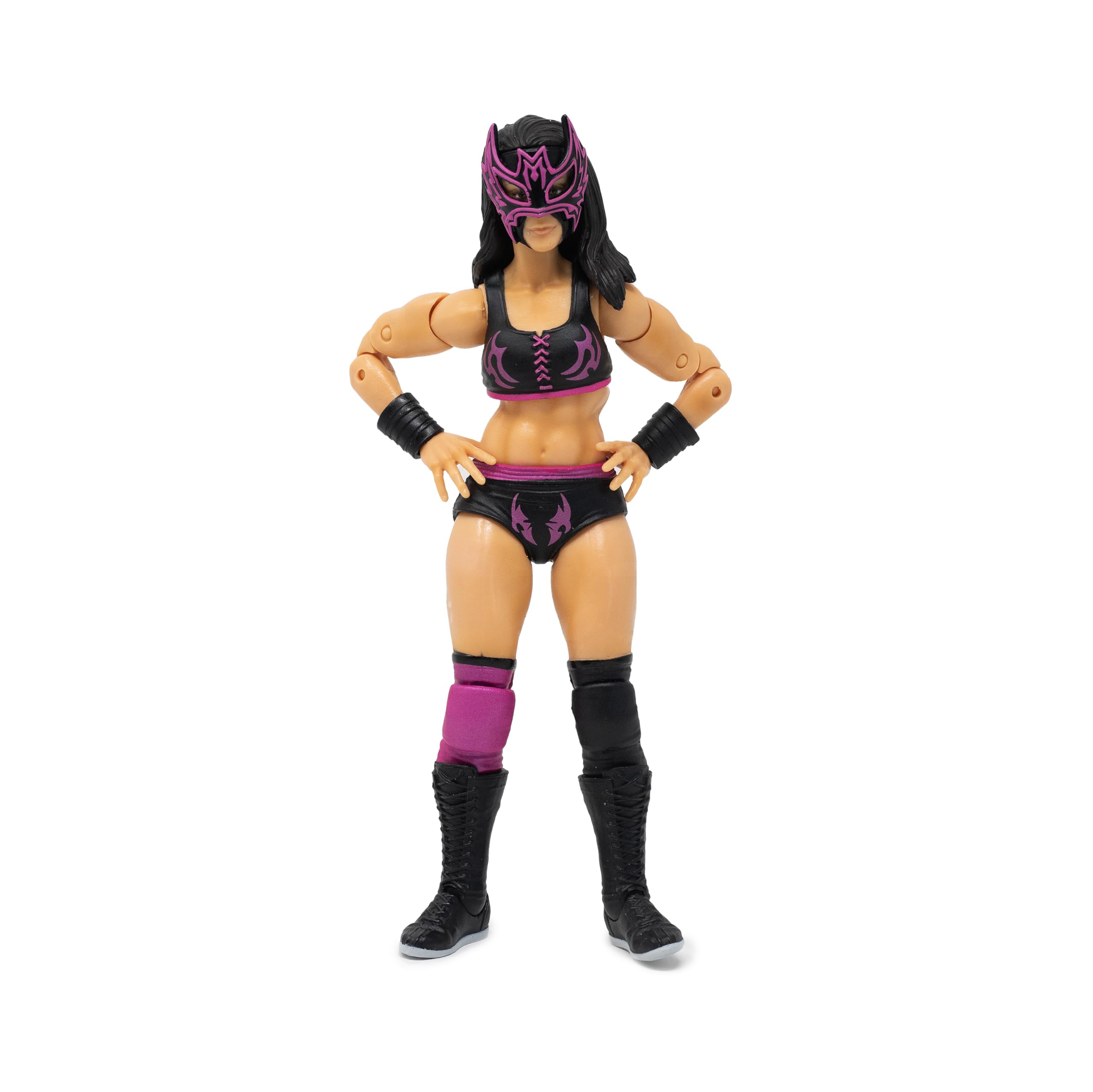 Boss Fight Studio Lady Maravilla, Legends of Lucha Libre Collectible Action Figure â Highly Articulated Figurine with Accessories Including Smartphone, Alternate Hands and Head, & Selfie Stick â 1:12