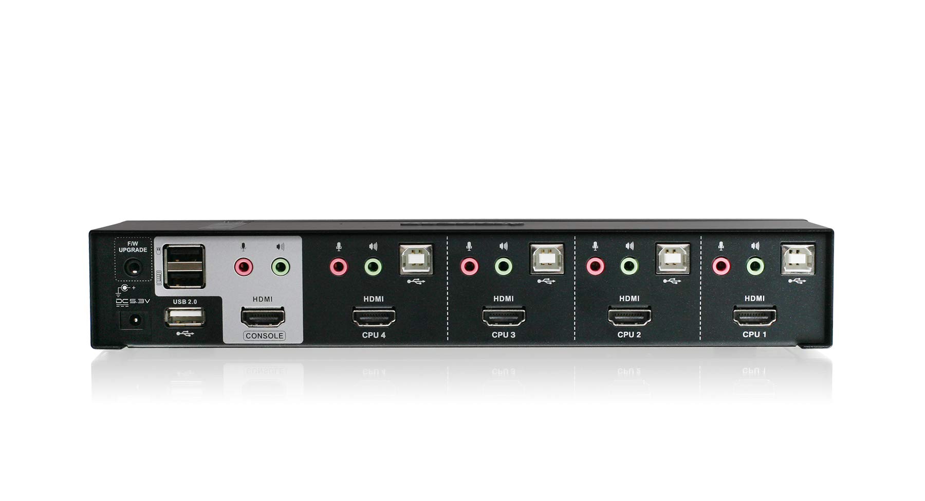 IOGEAR 4-Port HDMI and DisplayPort KVMP Kit with USB Hub and Audio, w/Full Set of Cables, (GCS1794DPKIT TAA Compliant)