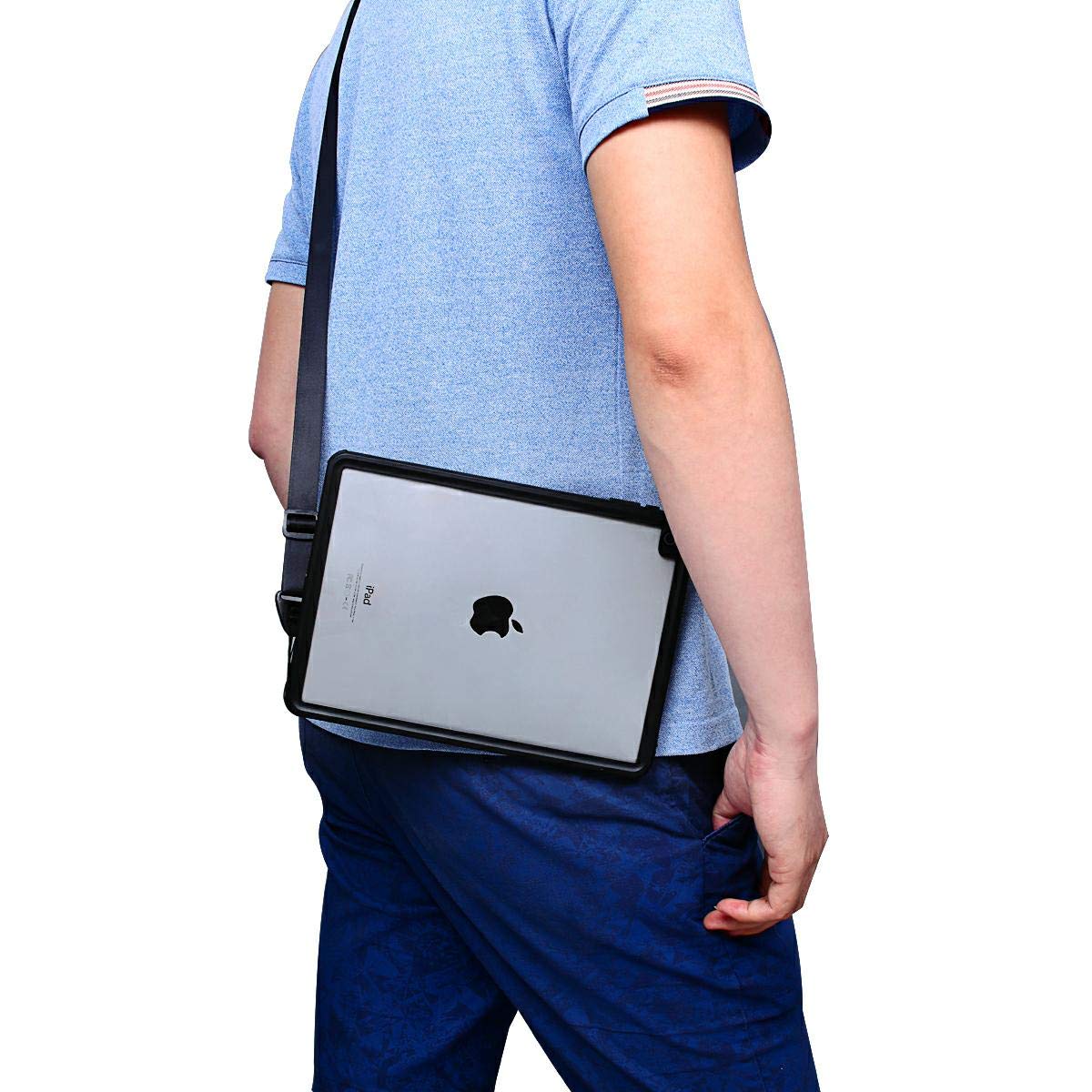 iPad 9.7 inch 2017/2018 Waterproof Case,AICase IP68 Waterproof 360 Degree All Round Protective Ultra Slim Thin Dust/Snow Proof with Lanyard Shockproof Case for Apple iPad 5th 6th Generation