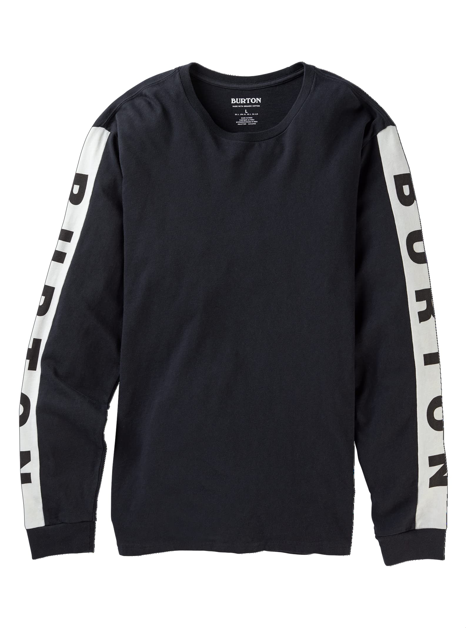 Burton Mens Lowball Long Sleeve, True Black, X-Large