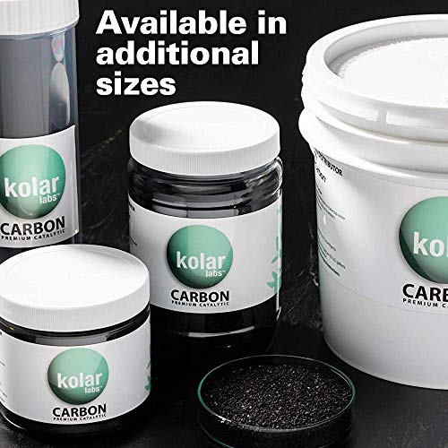 Kolar Labs β Premium Catalytic Activated Carbon β 454g (1lb), Chlorine, Chloramine and Hydrogen Sulfide Removal for Tap Water, Reverse Osmosis Filtration Systems and Aquariums
