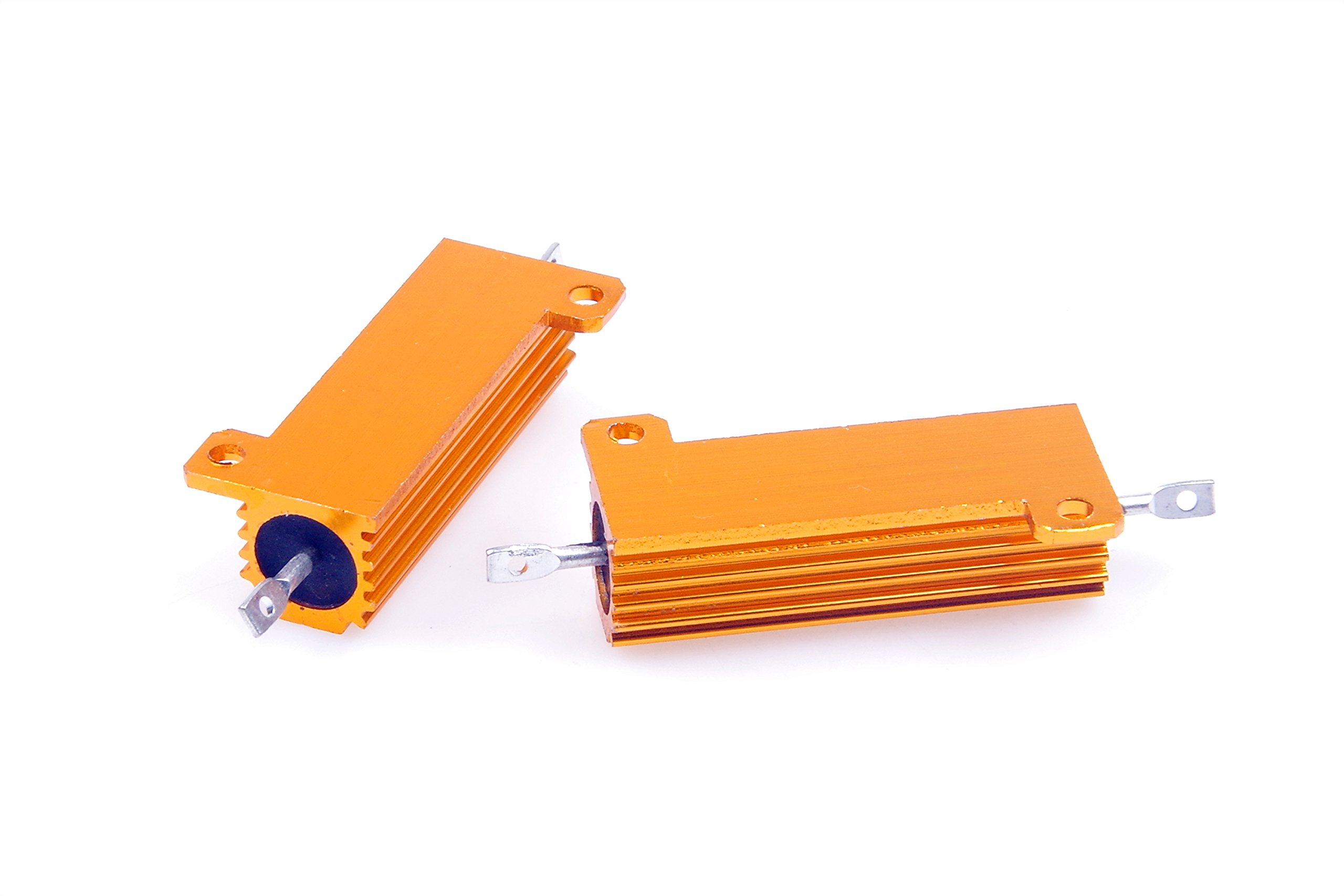 LM YN 50 Watt 12 Ohm 5% Wirewound Resistor Electronic Aluminium Shell Resistors Gold (Pack of 2)
