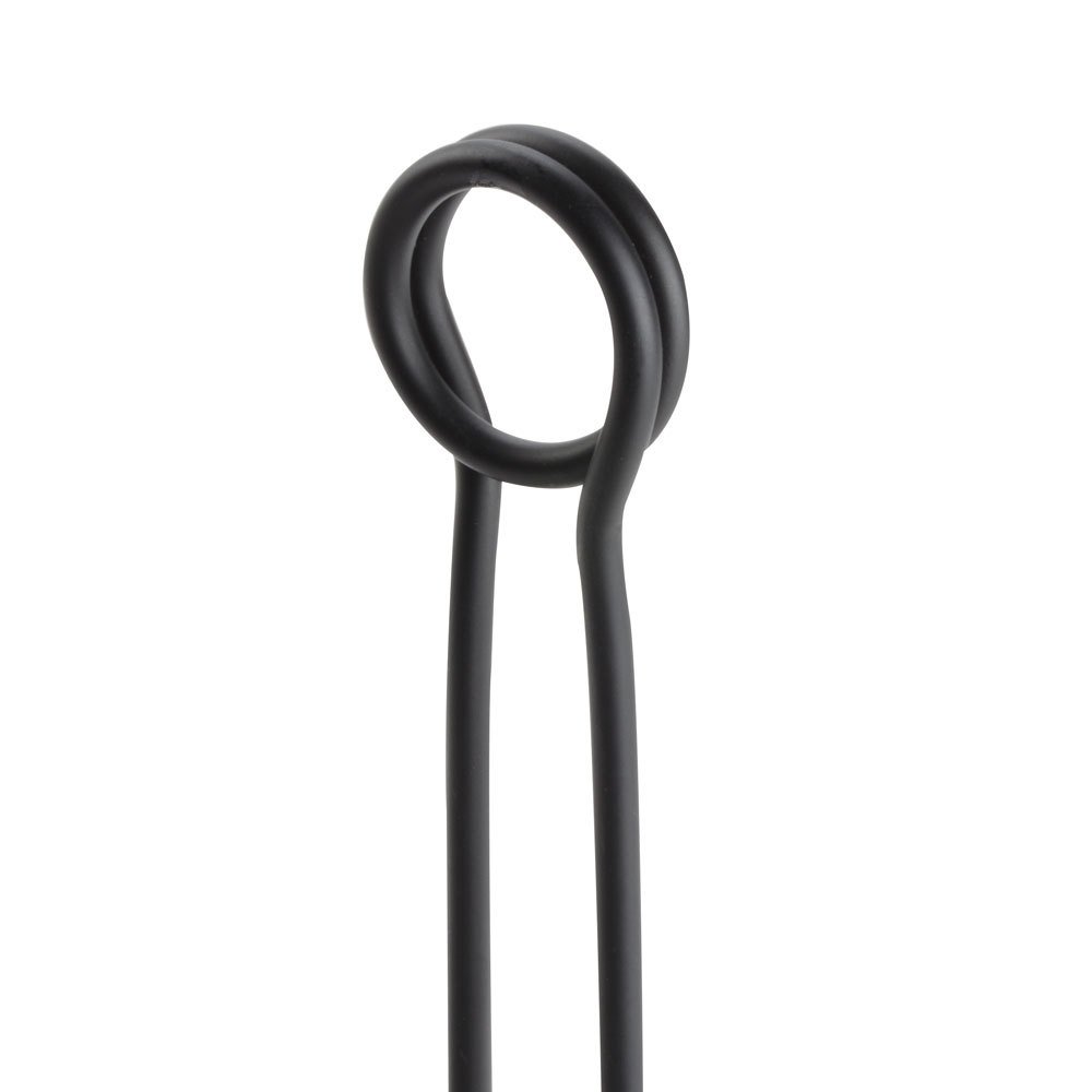 American Metalcraft SRBNB1 Semi-Round Wire Birdnest Condiment Rack Holder, Wrought Iron, Black