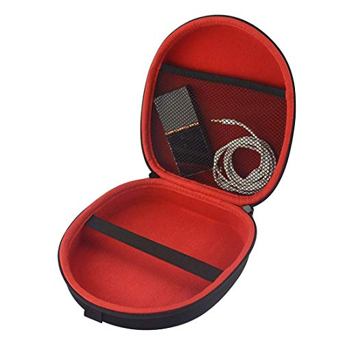 Linkidea Headphones Carrying Case Compatible with Bose QuietComfort 45, QC35 II, QC25, QC15, QCSE Case, Protective Hard Shell Travel Bag with Cable, Charger Storage (Black)