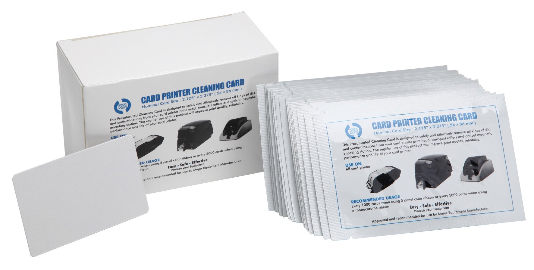 Isopropyl Alcohol Cleaning Card,CR80 Cleaning Cards,10 Pcs per Bag,Aloha&Any POS Swipe Terminal Cleaning,Card Reader Cleaning
