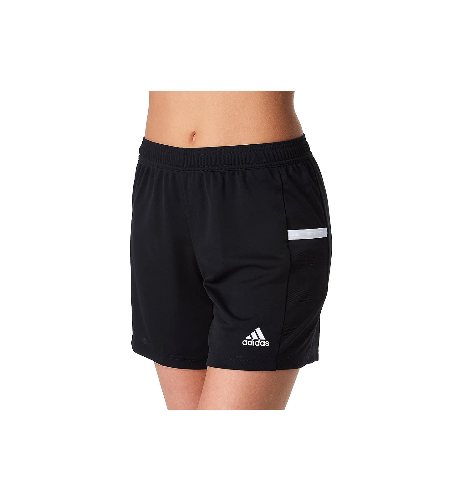 adidas mens Team 19 Knitted Shorts, Black/White, Large US