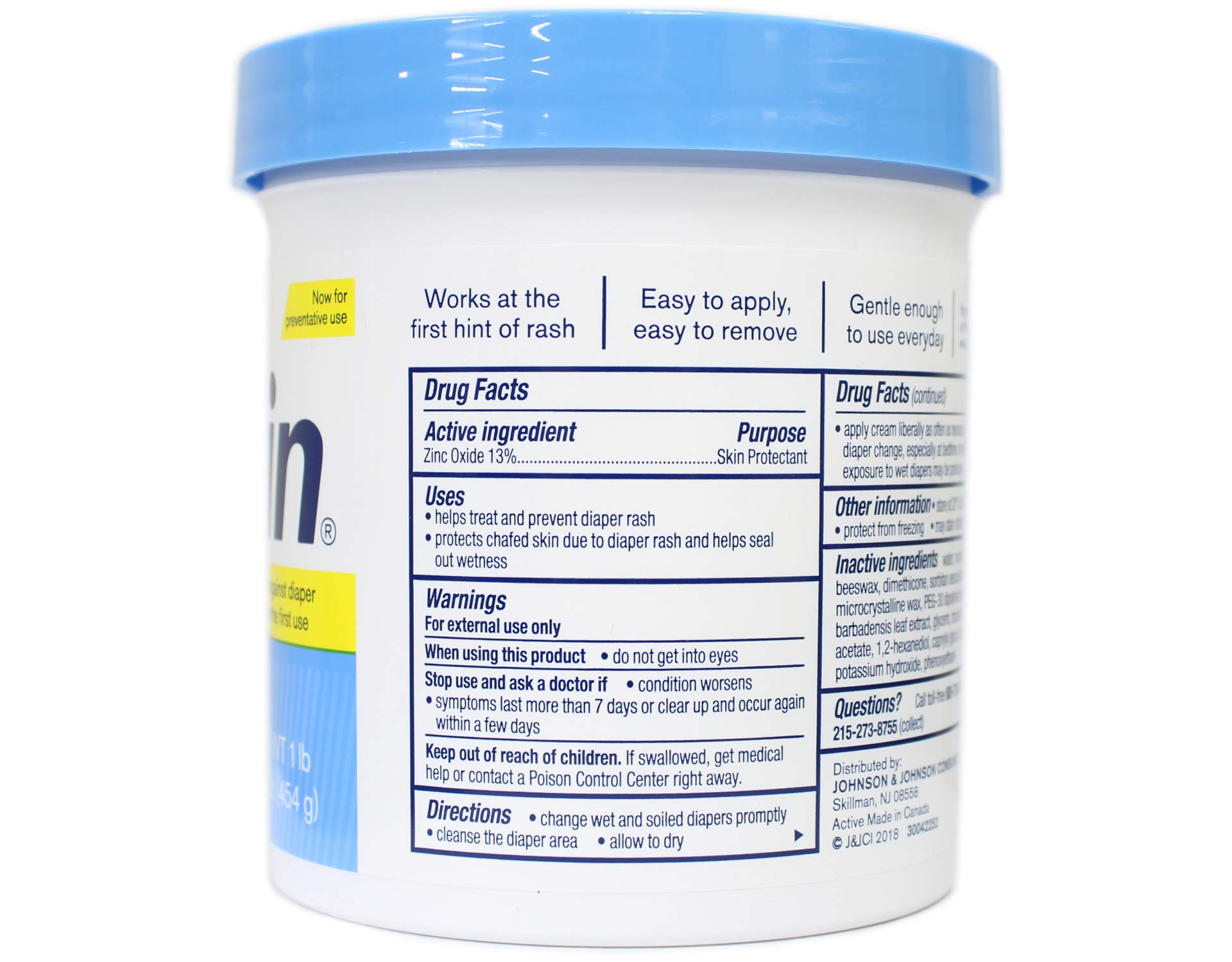 Desitin Dailiy Defense Creamy Diaper Rash Cream - 16 oz