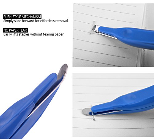 KTRIO Staple Remover Professional Magnetic Easy Staple Removers Stapler Remover Staple Remover Tool Staple Puller Remover Staple Pullers for Office, School and Home 3Pack Blue