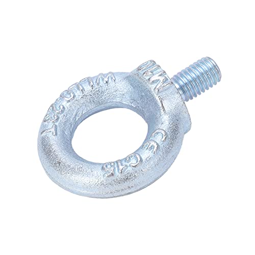 ANBID 5Pcs Lifting Shoulder Eye, White Zinc Steel Lifting Threaded Eyebolt for Industrial Use M16 (Color : M10)