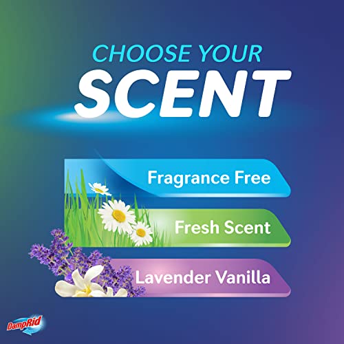 DampRid Lavender Vanilla Hanging Moisture Absorber, 16 oz., 3 Pack - Eliminates Musty Odors for Fresher, Cleaner Air, Ideal for Closet, 14% More Moisture Absorbing Power*