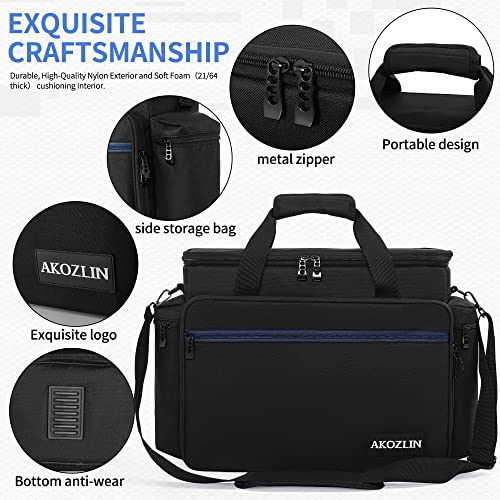 AKOZLIN Protector Gig Bag Controller Travel Shoulder Bag 16.2”×4.3”×13”Fits for AKAI MK3/Numark Party mix II/DDJ 200/Ableton push 2/Inpulse 200/Denon DJ PRIME GO