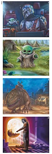 Ceaco - 4 in 1 Multipack - Thomas Kinkade - Mandalorian Collection - (4) 500 Piece Jigsaw Puzzles