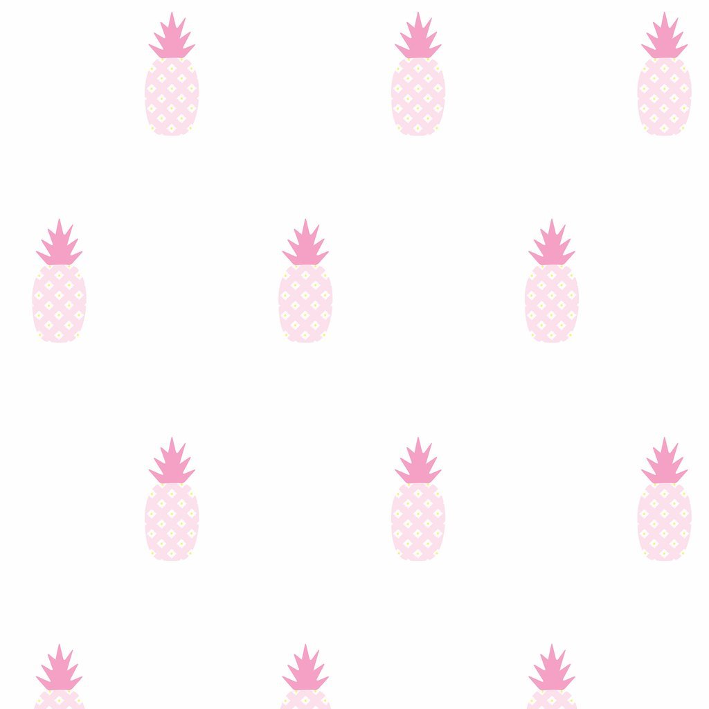 Lush Decor Pineapples Cotton Fitted Crib Sheet 28" W x 52" L x 9" H Pink - Super Soft Baby Crib Sheet