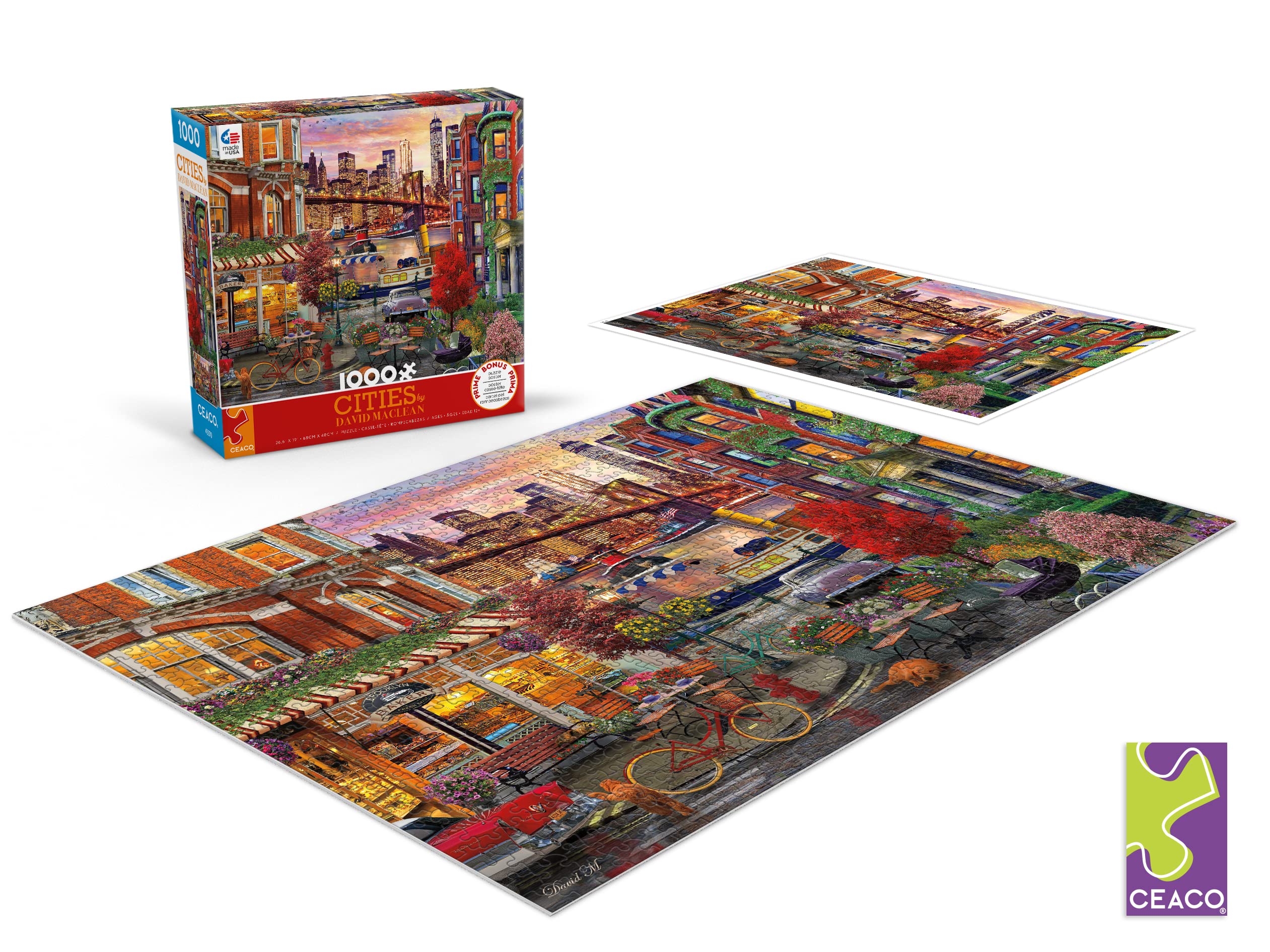 Ceaco - David Maclean - Brooklyn Bakery - 1000 Piece Jigsaw Puzzle