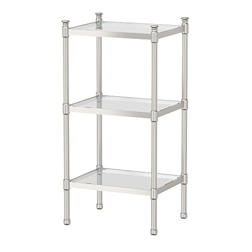 Gatco 1352 3-Tier Rectangle Taboret in Satin Nickel