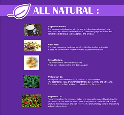 Dr. Milt's Horse Topical Epsom Salt Pain Relief Ointment Rub: Poultice and Liniment Gel. 1-8oz Gel