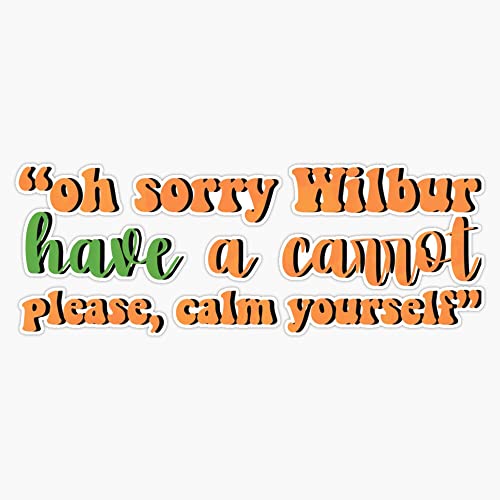 “Have a carrot†TommyInnit MCYT Quote Bumper Sticker Vinyl Decal 5 inches