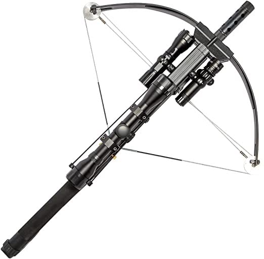 80lbs Steel Ball WT4 Repeating Crossbow with Tactical Package. includes Flashlight, Scope and Red Beam aimer