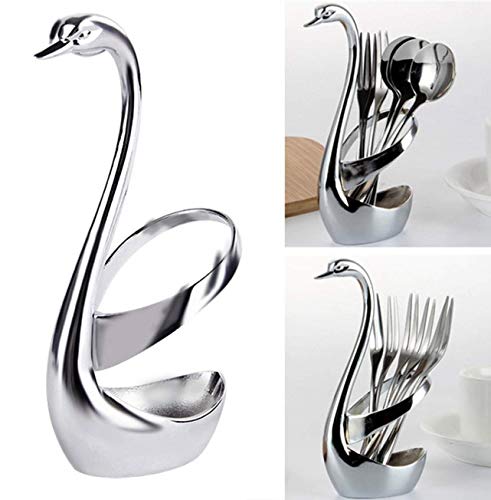 Amicc Stainless Steel Fork and Spoon Holder, Decoration Tableware Set