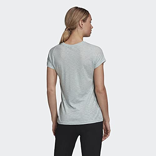 adidas womens Must Haves Winners Tee Green Tint Melange Small