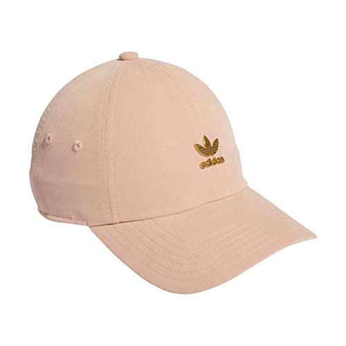 adidas Originals Women's Originals Relaxed Metal Strapback, Dust Pink/Gold, One Size