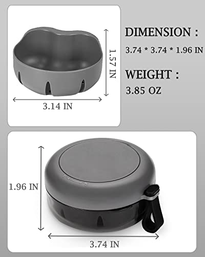 Denture Case, Definitely No-Leak Denture Bath Box for Traveling Perfectly, Denture Cup with Strainer & Magnetic Mirror,Completely Clean Care for Retainer, Mouth Guard, & Denture (BLACK)…