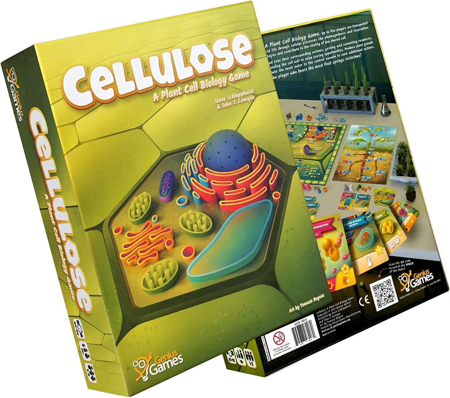 Cellulose: A Plant Cell Biology Game | MENSA Recommended Strategic & Entertaining Game to Learn Photosynthesis, DNA & Biochemistry | Educational STEM Board Game for Families, Students & Teachers