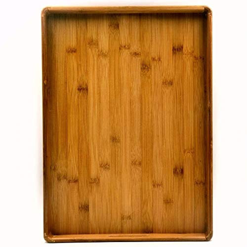 smylls Organic Bamboo Serving Tray, Cheese Plates Coffee Tea Serving Tray Fruit platters Party Dinner Plates Sour Candy Tray