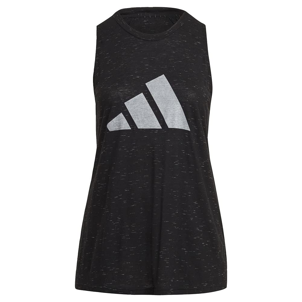adidas womens Win 2.0 Tank Black Melange Medium