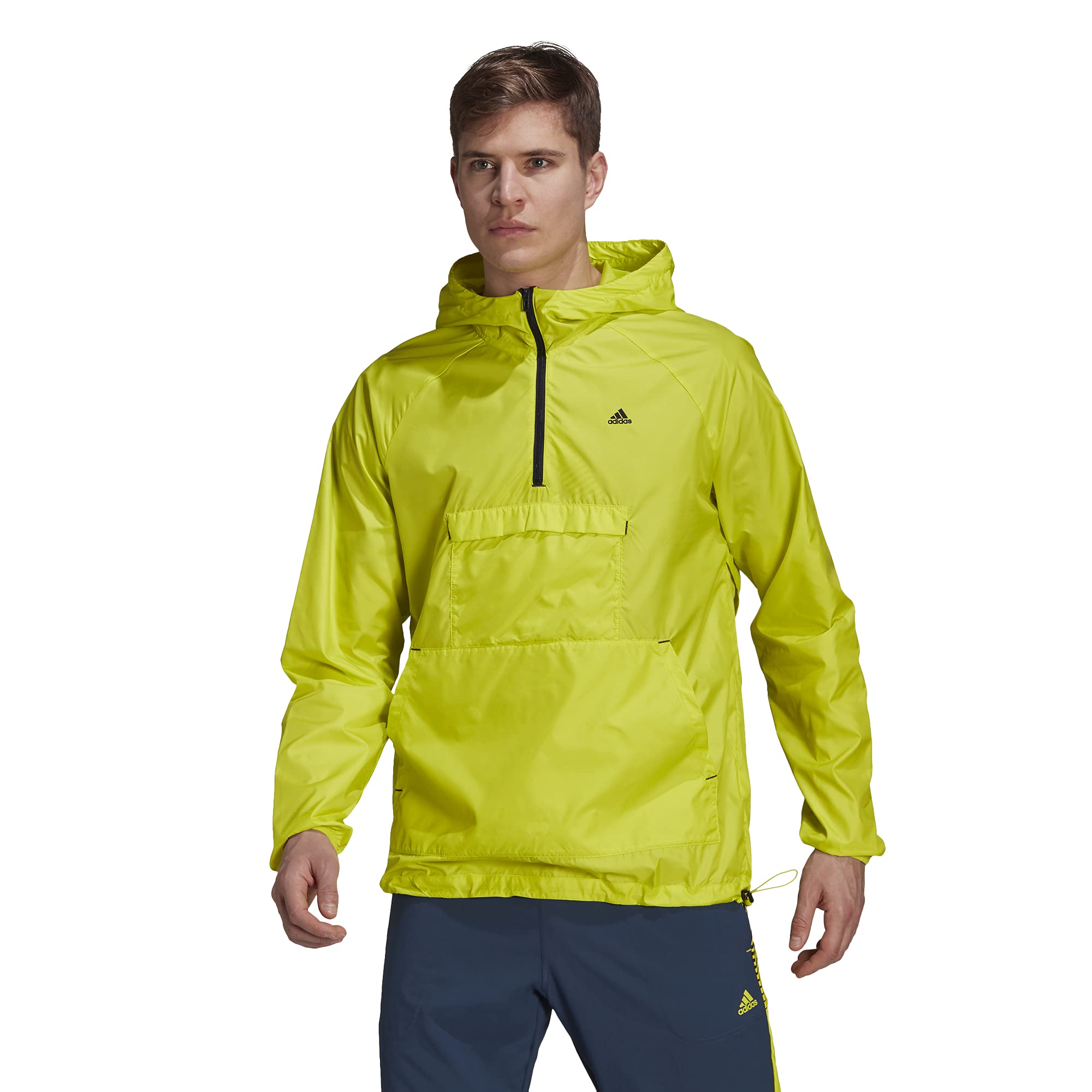 adidas,Mens,Activated Tech Windbreaker,Black,X-Large