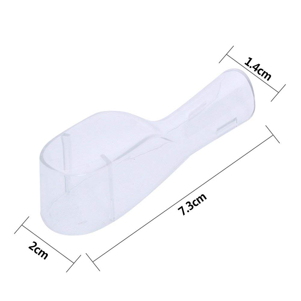 Travel Electric Toothbrush Heads Cover Plastic Protective Cap Case Compatible with Oral-B Long Dual-Heads Replacement Tooth Brush Heads(6 Pack) Clear