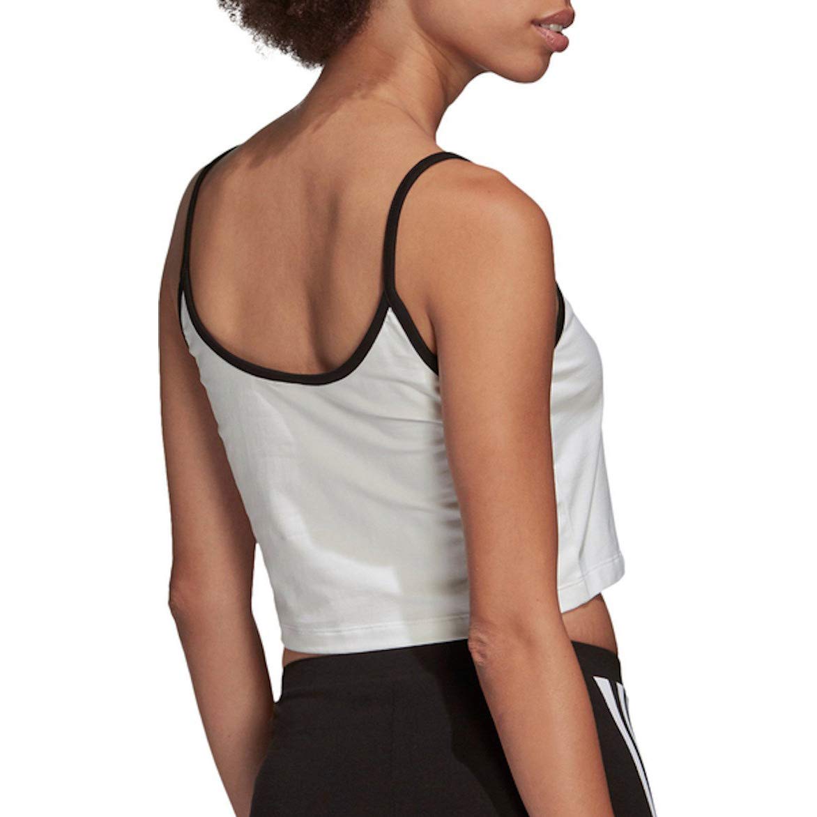 adidas Originals Women's Spaghetti Strap Top, White/Black, XL