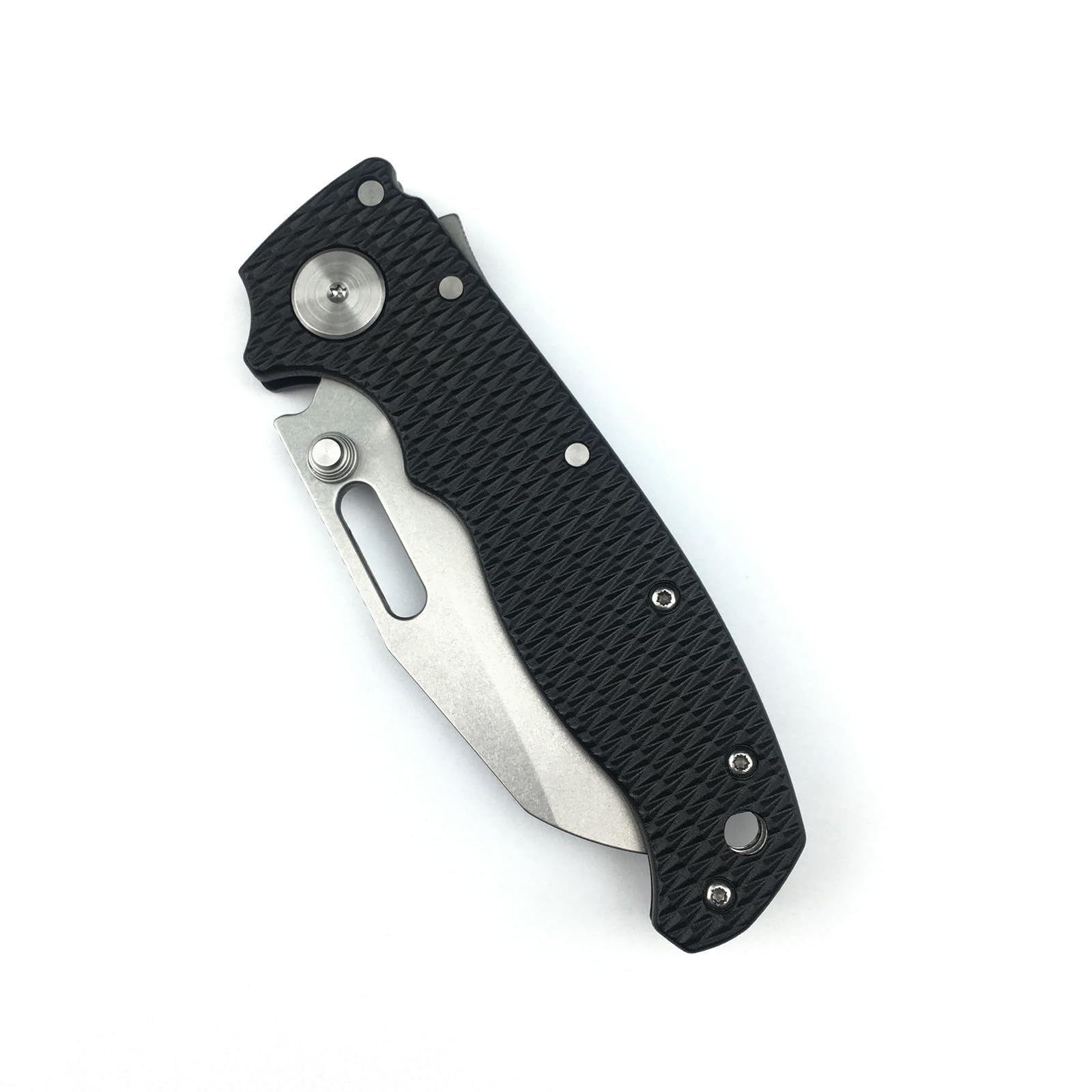 Thumb Assisted Opening Folding Pocket Knife, Shark Lock Knife with 2.8ββ 8Cr13MoV Steel Blade, Grivory Handle, Reversible Pocketclip for Camping Hunting