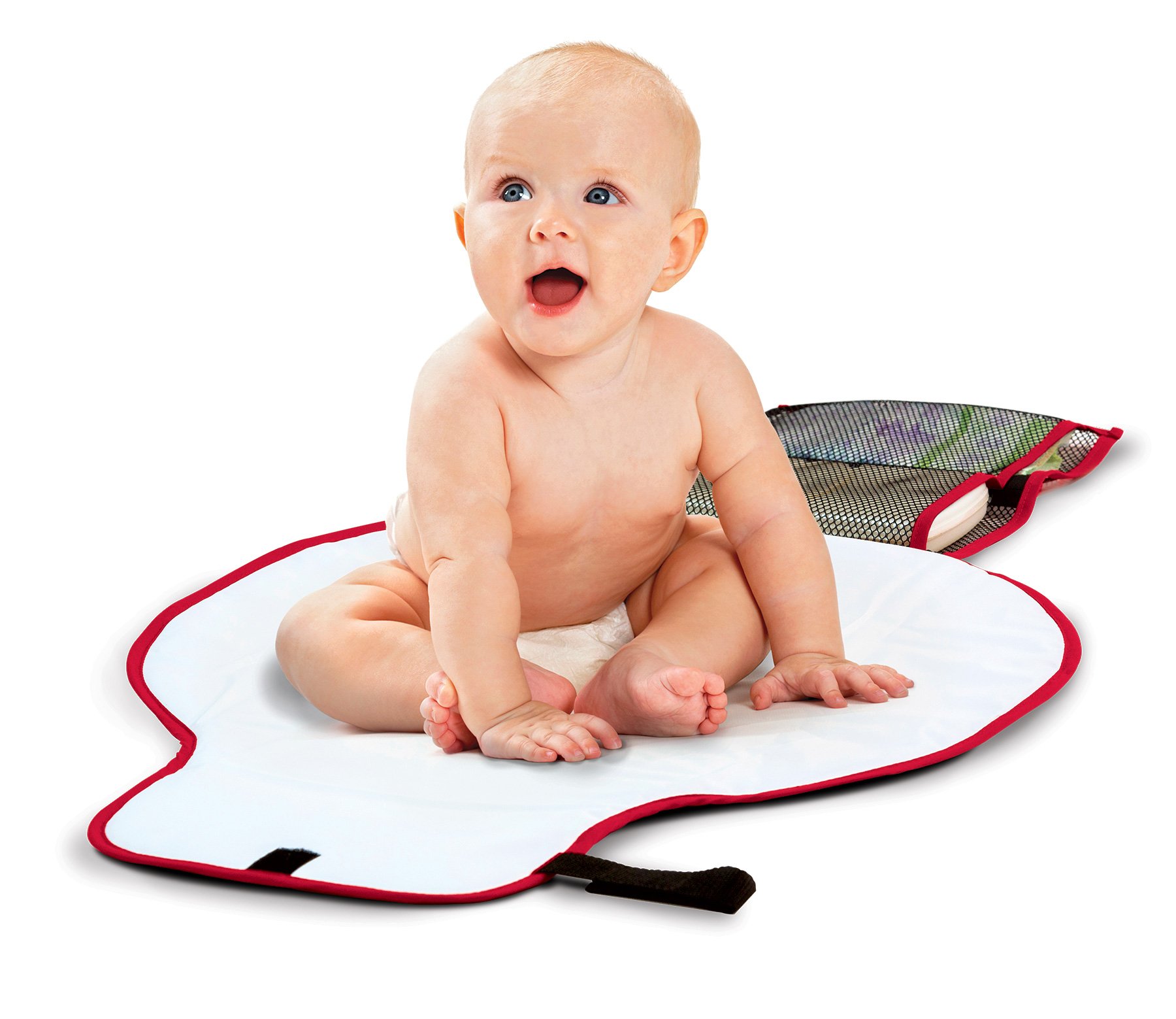 Cozy Cover NCAA Wisconsin Badgers Unisex On-The-Go Diaper Changing Pad, Black, One Size (WI100CP)