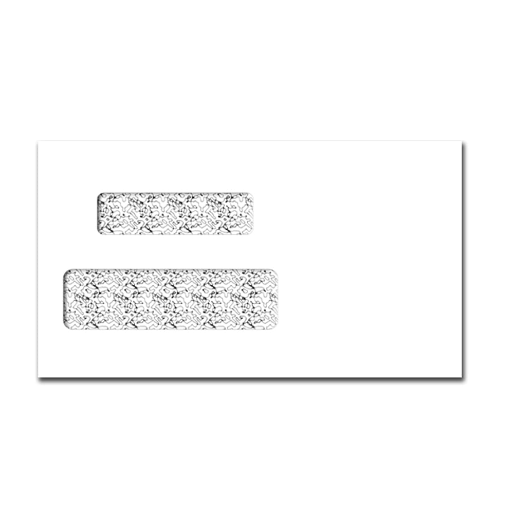Checks for Less Check Envelopes, Double Window Envelopes, Tinted Security Envelopes, Wallet Check Envelopes for Software Compatible Checks (500 Envelopes, 6.25ā x 3.5ā)