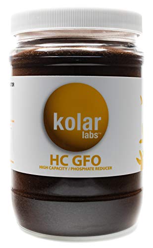 GFO HC - High Capacity Bayoxide E33HC Phosphate Remover - for Fish Tanks, Aquariums & Ponds, 700g (32oz Jar, 1.54lb), by Kolar Labs