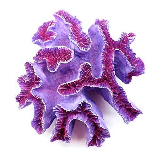 Besimple Aquarium Coral Ornaments Decor Fish Tank Plants Decoration for Aquarium Landscape,Purple