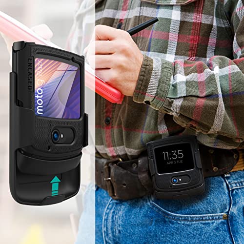 Encased DuraClip Holster for Motorola RAZR 5G Belt Clip Case (Ultra Slim, Flip Design)